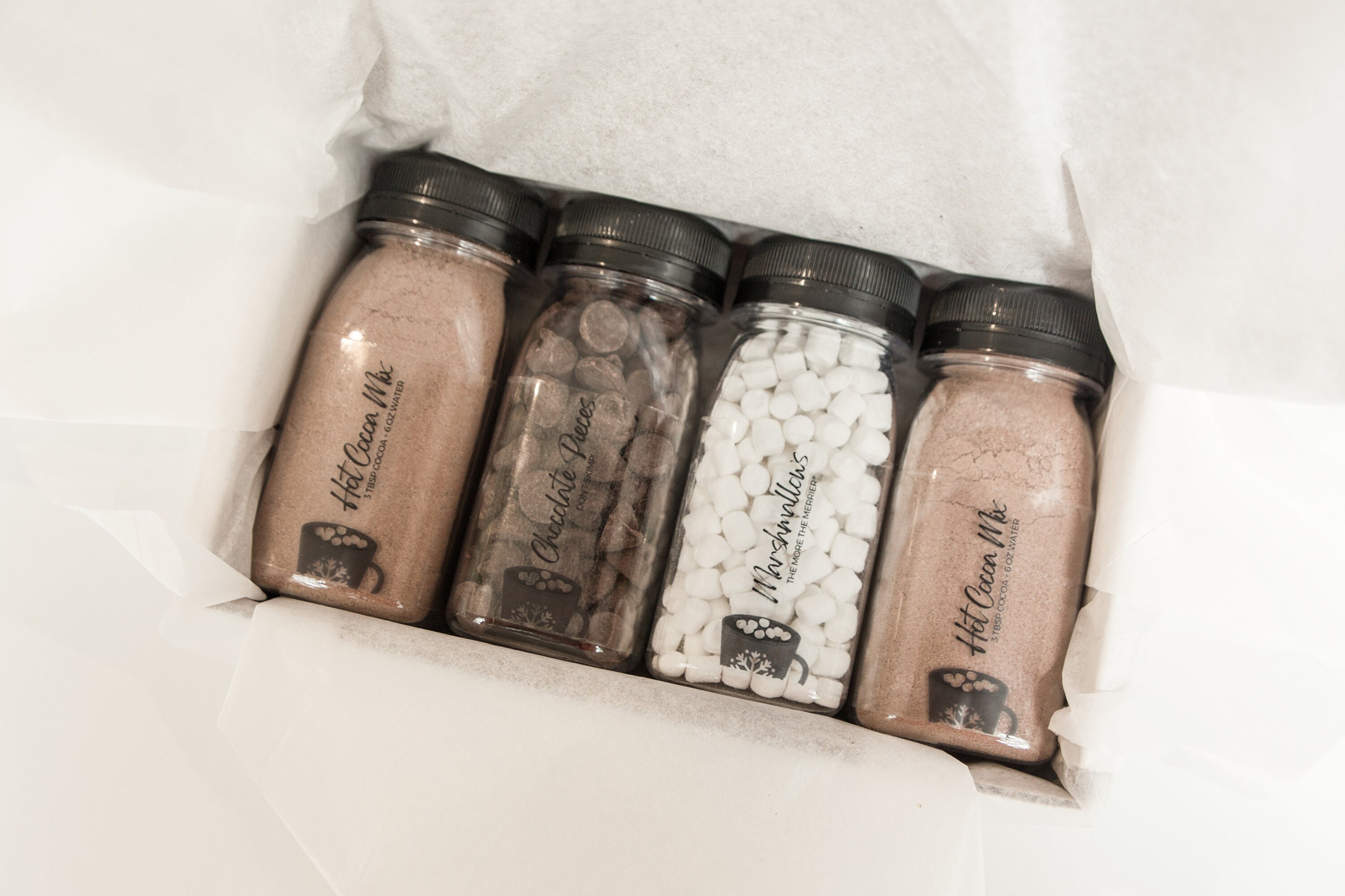 Hot Cocoa Sampler Set + Marshmallows & Chocolate | Christmas Basket ...