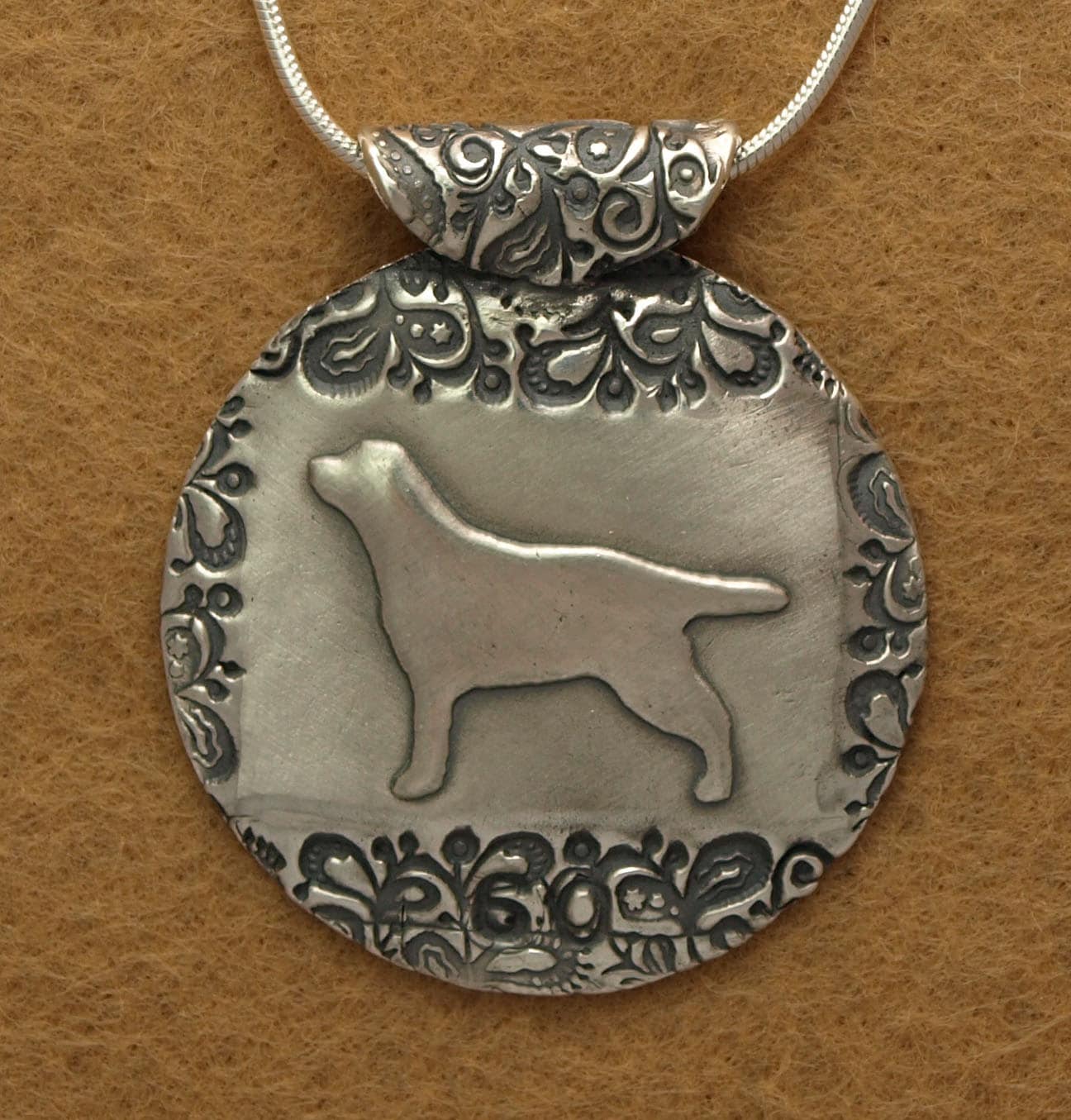 Labrador Retriever Necklace, Lab Pendant With Stainless Chain - Etsy ...