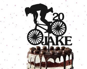 Bicycle cake topper | Etsy