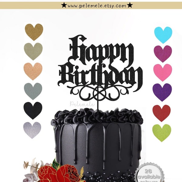 Goth Cake Topper - Etsy