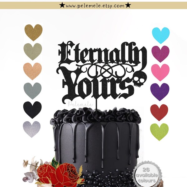 Goth Bride Topper - Etsy