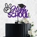 High School Graduation Cake Topper - Class of 2024, Glitter Cake Topper ...