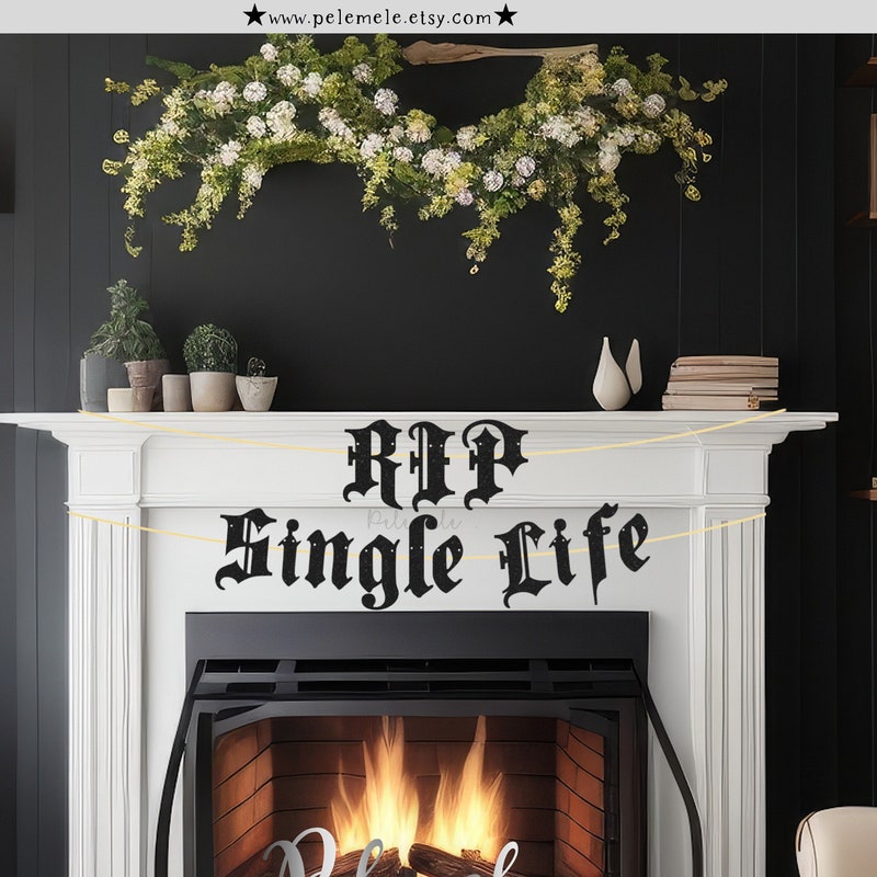 Rip Single Life Banner - Etsy