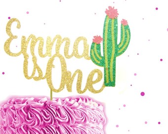 Cactus cake topper | Etsy