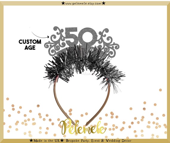 Custom Age Birthday Headband Custom Birthday Headband Party - Etsy UK