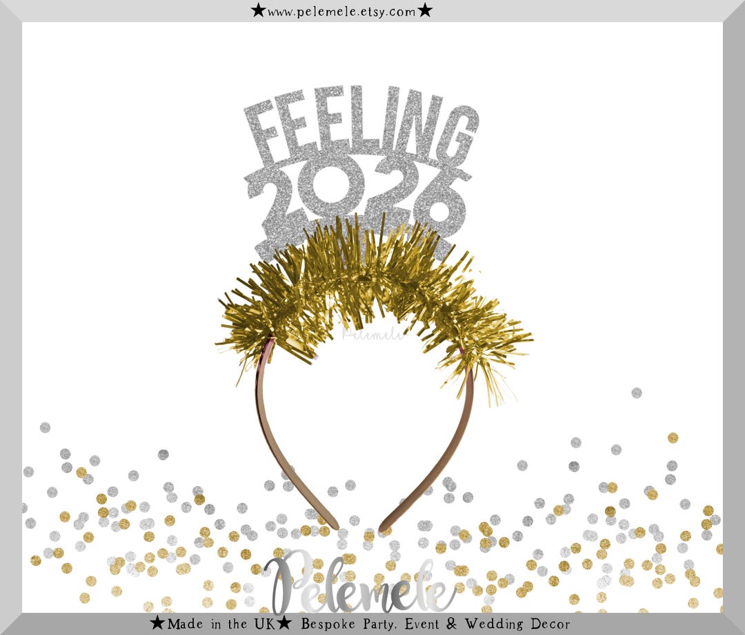 Glitter Feeling 2026 Headband - 2026 Headband, New Year Crown, New ...