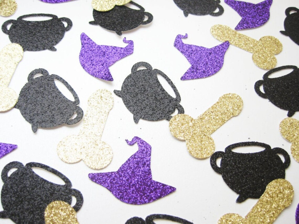 Witch Hen Party Confetti Witch Bachelorette Confetti Penis | Etsy
