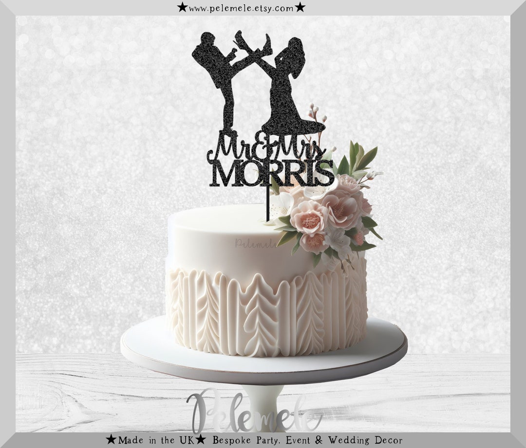 Custom Martial Art Wedding Cake Topper - Karate Wedding Cake Topper ...