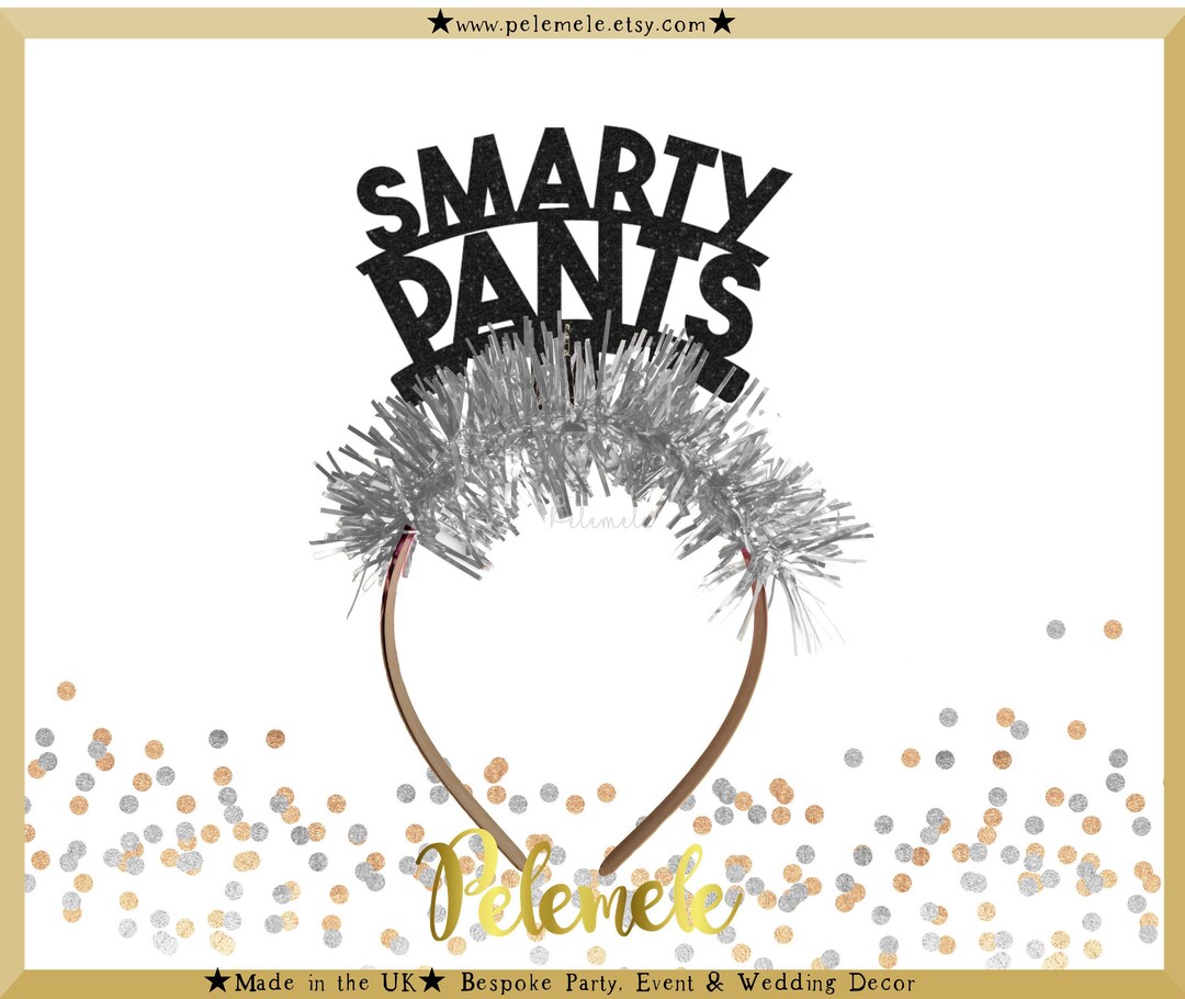 Glitter Smarty Pants Headband - Grad Headband, Graduation Crown ...