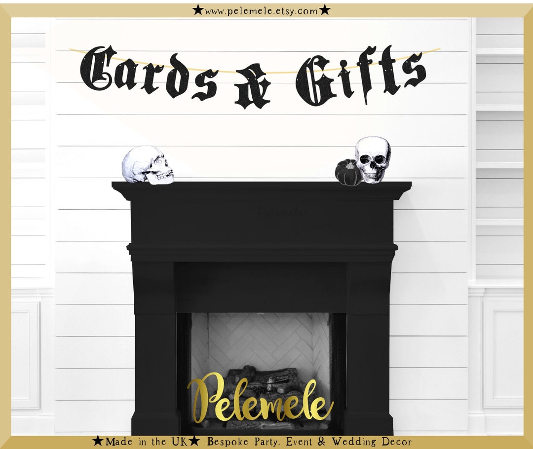 Gothic Cards & Gifts Banner Gothic Wedding Banner Gothic - Etsy
