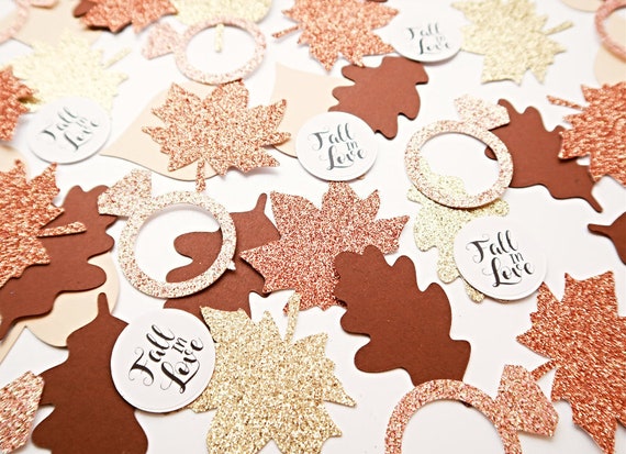 Wedding Fall in Love Confetti Fall Wedding Confetti Autumn | Etsy