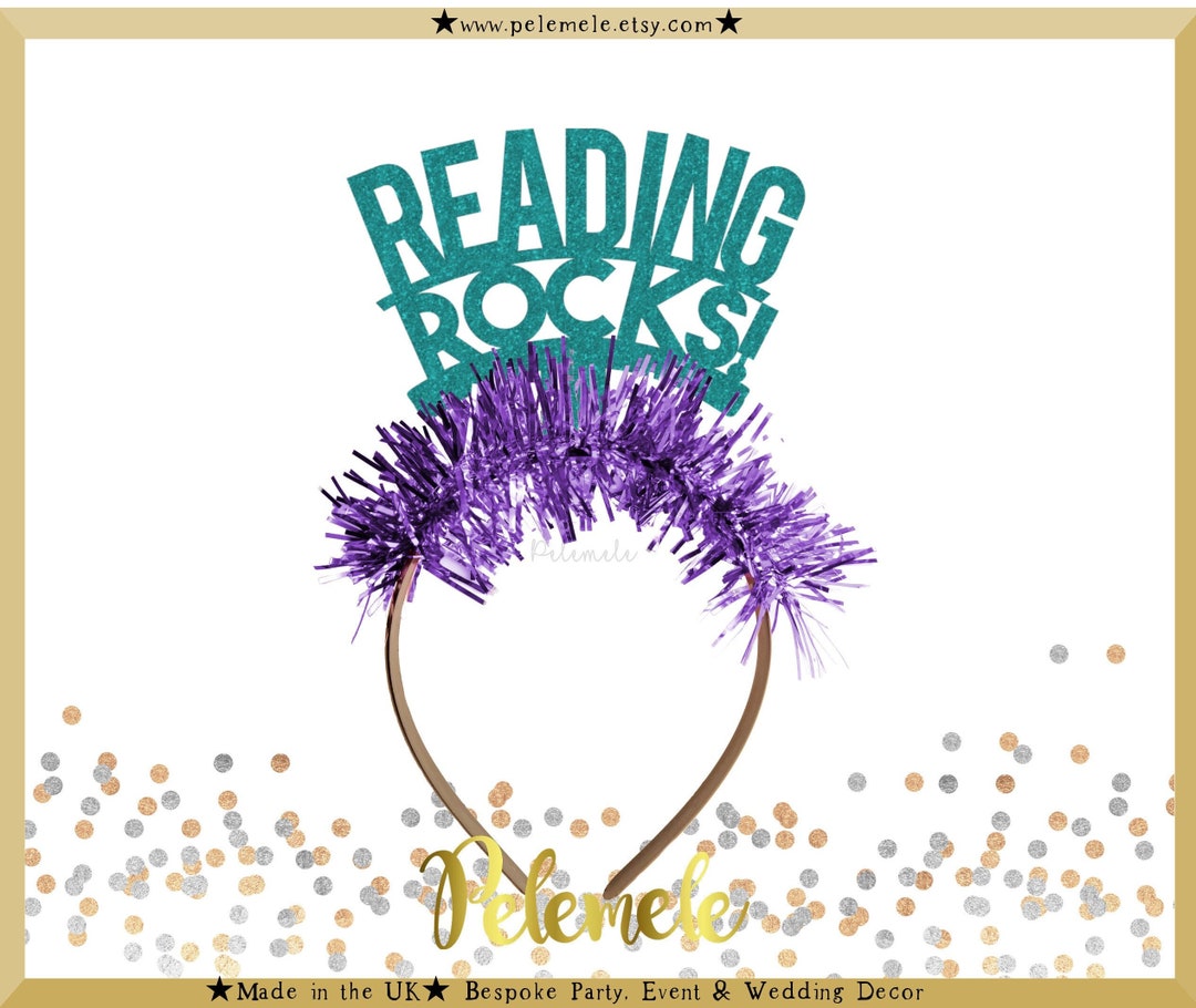 Glitter Reading Rocks Headband - Teacher Gift, Kindergarten Crown ...