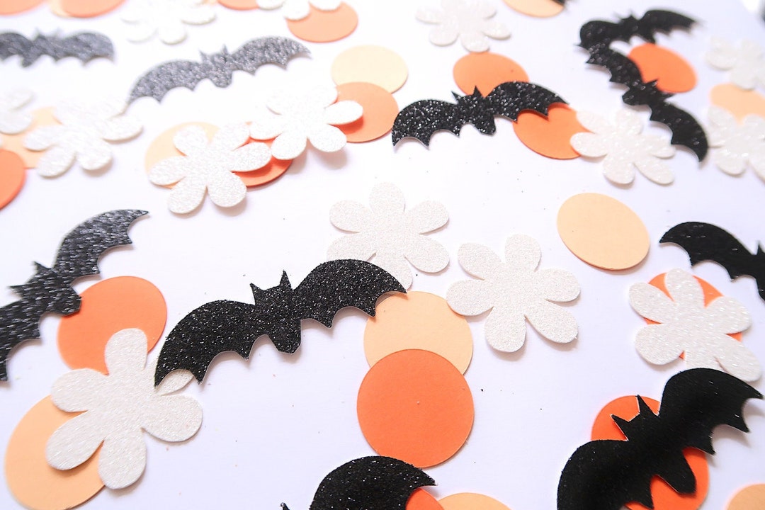 Retro Bat Confetti - Bat Party Confetti, Vintage Bat Confetti ...