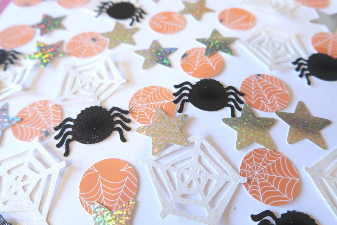 Cute Spider Halloween Confetti - Glitter Halloween Confetti, Spider ...