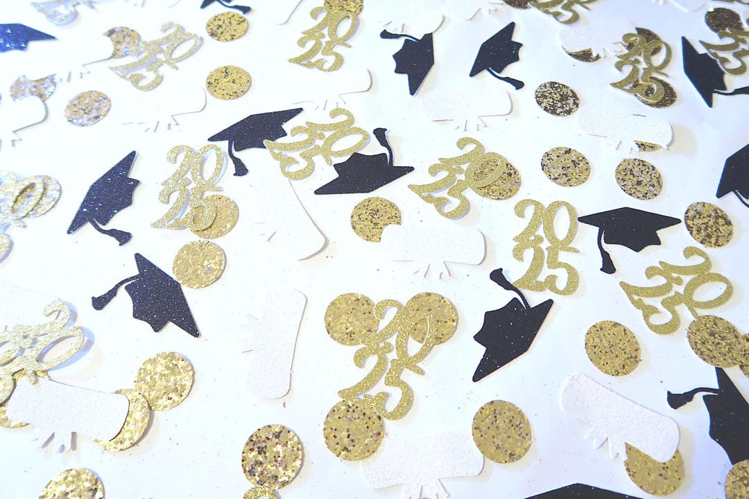 Glitter 2025 Graduation Confetti - Graduation Decorations, Grad 2025 ...