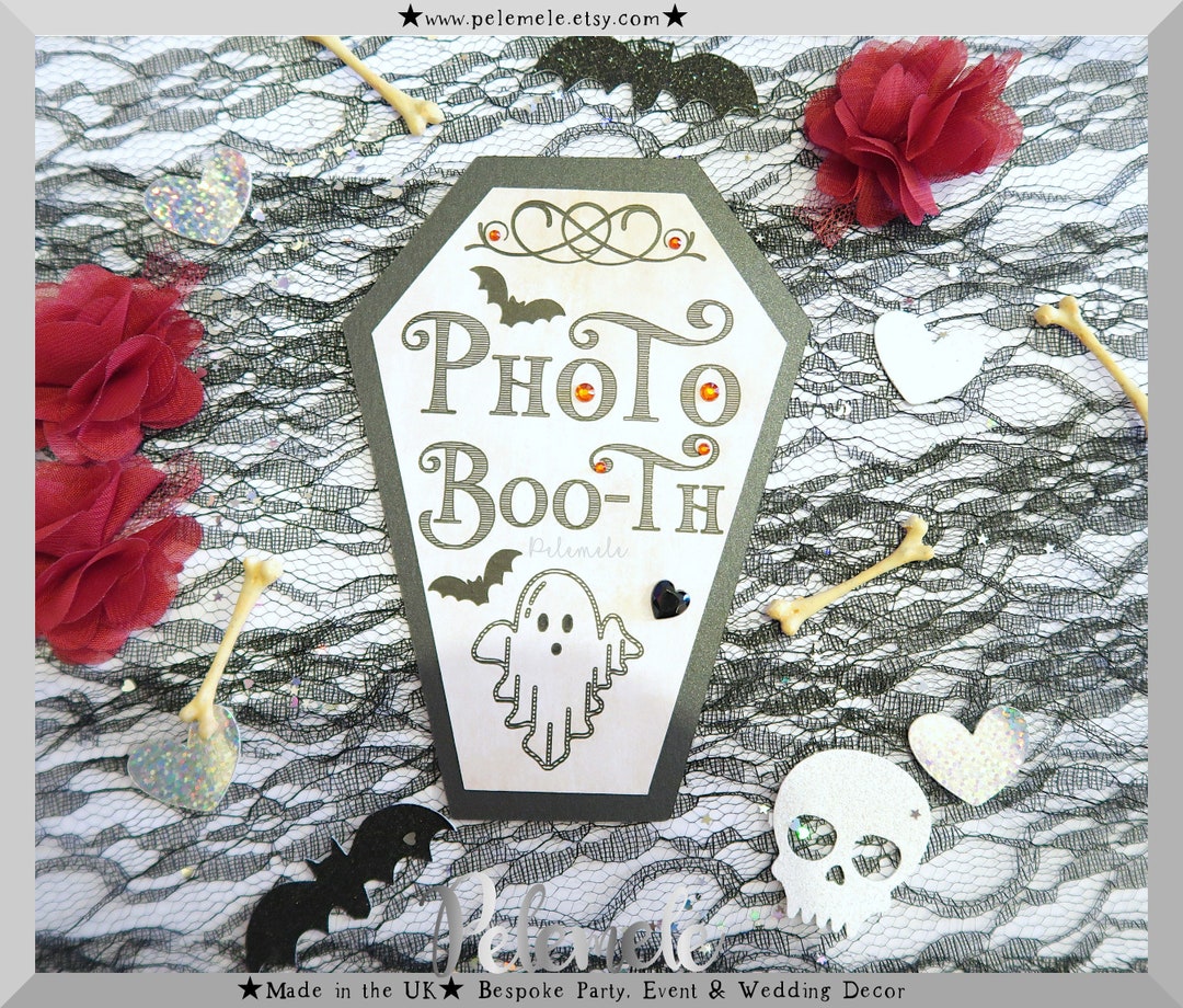 Gothic Photo Booth Sign - Gothic Table Sign, Gothic Hen Party, Gothic ...