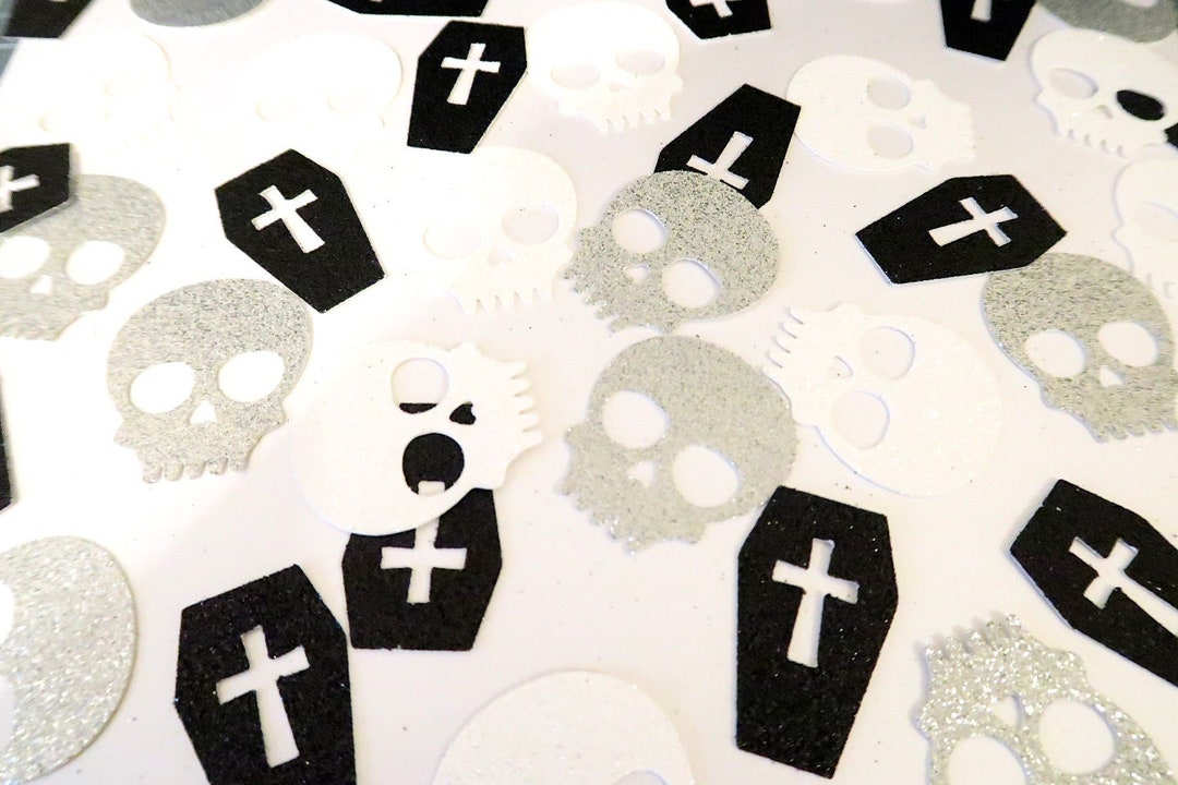 Gothic Birthday Confetti Glitter Coffin Confetti, Goth Birthday ...
