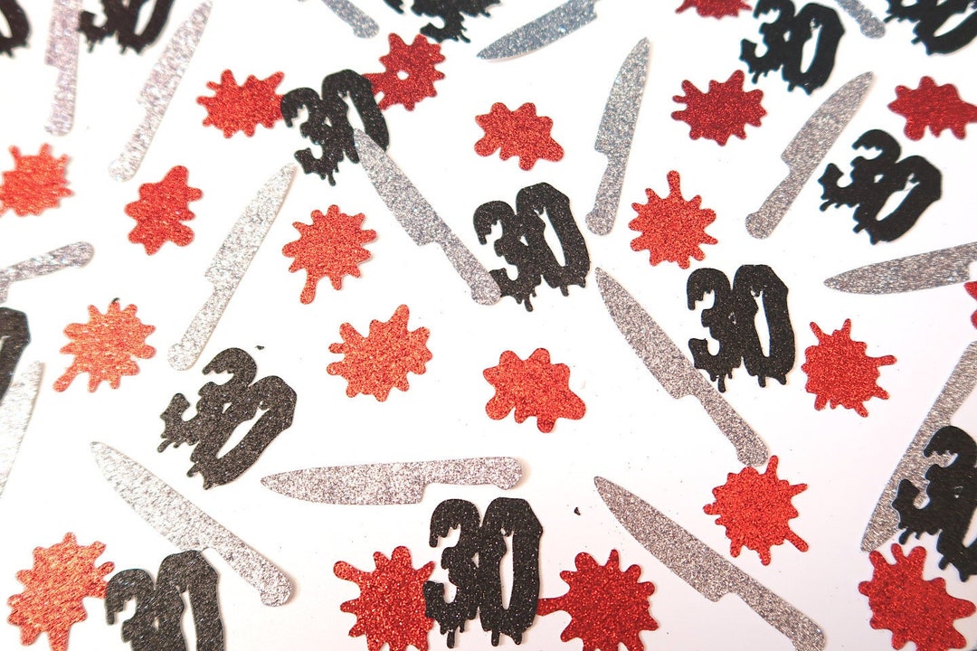 Horror Birthday Party Confetti - Glitter Horror Confetti, Killer ...