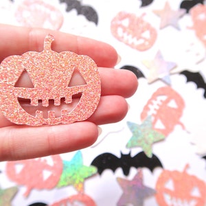 Retro Halloween Confetti - Bat Party Confetti, Vintage Ghost Confetti ...