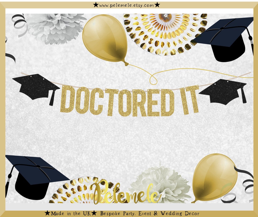 Glitter Doctor Graduation Banner - Graduation 2023 Banner, Class of ...