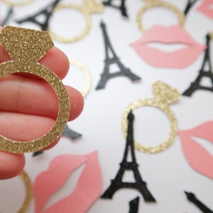 Paris Engagement Confetti - Paris Engagement Party, Glitter Eiffel ...