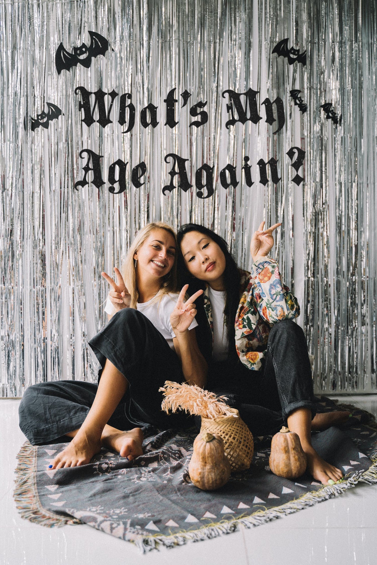 Glitter What's My Age Again Banner - Gothic Birthday Banner, Gothic ...