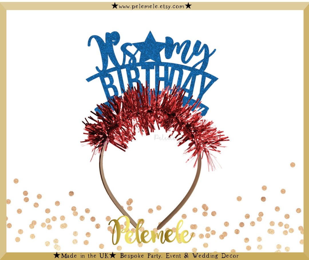 Glitter It's My Birthday Headband - Birthday Headband, Party Crown ...