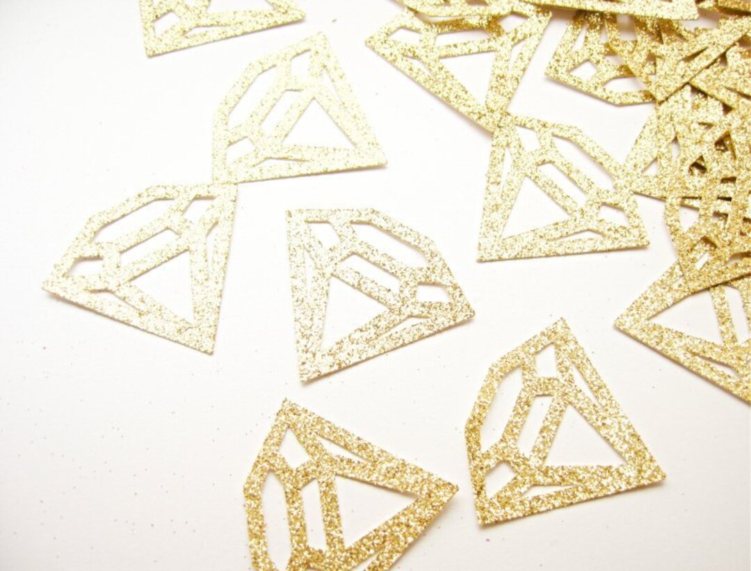 Glitter Diamond Confetti - Party Confetti, Wedding Confetti, Engagement ...