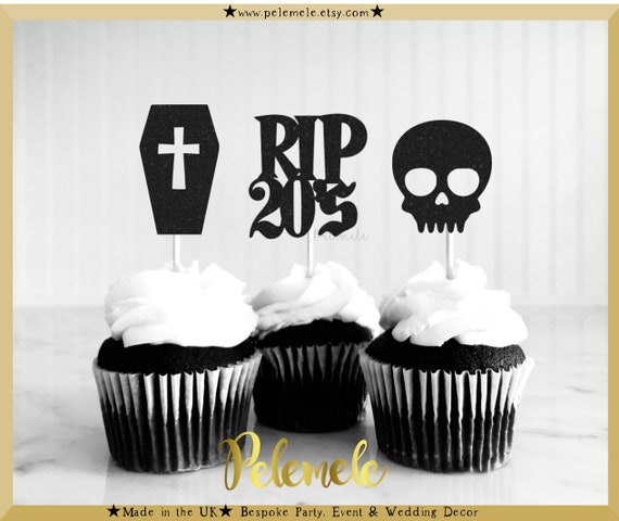 Glitter RIP 20's Cupcake Toppers 30 Cupcake Toppers - Etsy