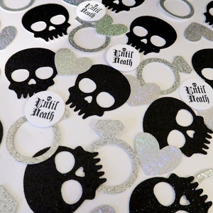 Glitter Until Death Confetti - Goth Engagement Confetti, Goth Wedding ...