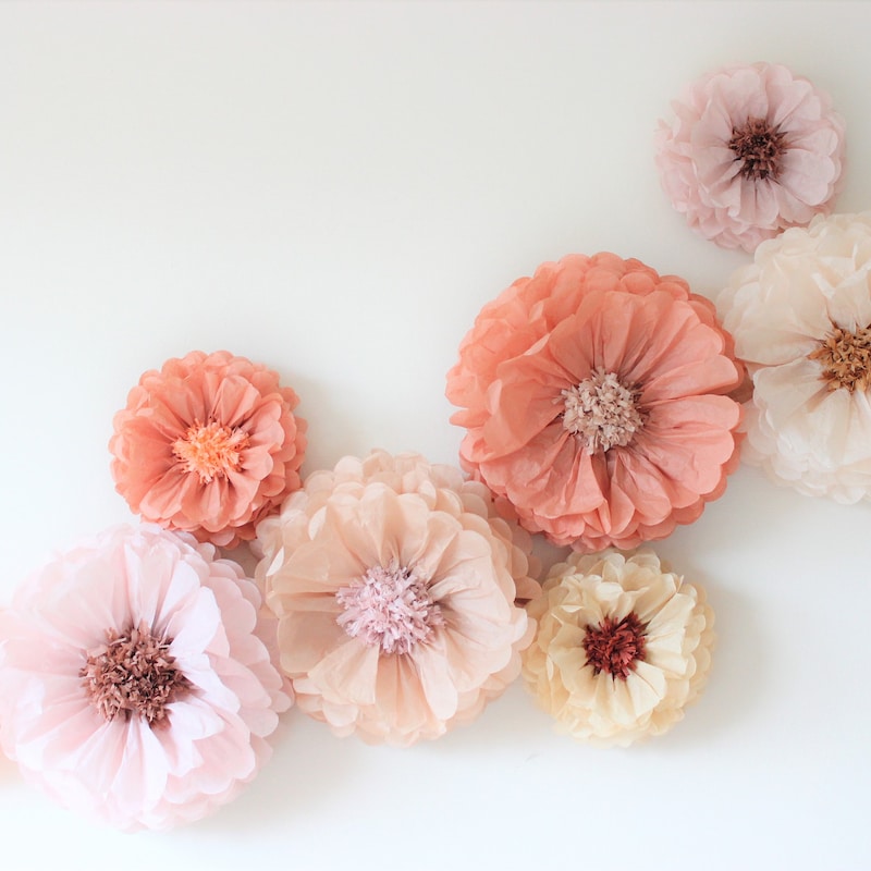 Paper Flower Decorations - Etsy
