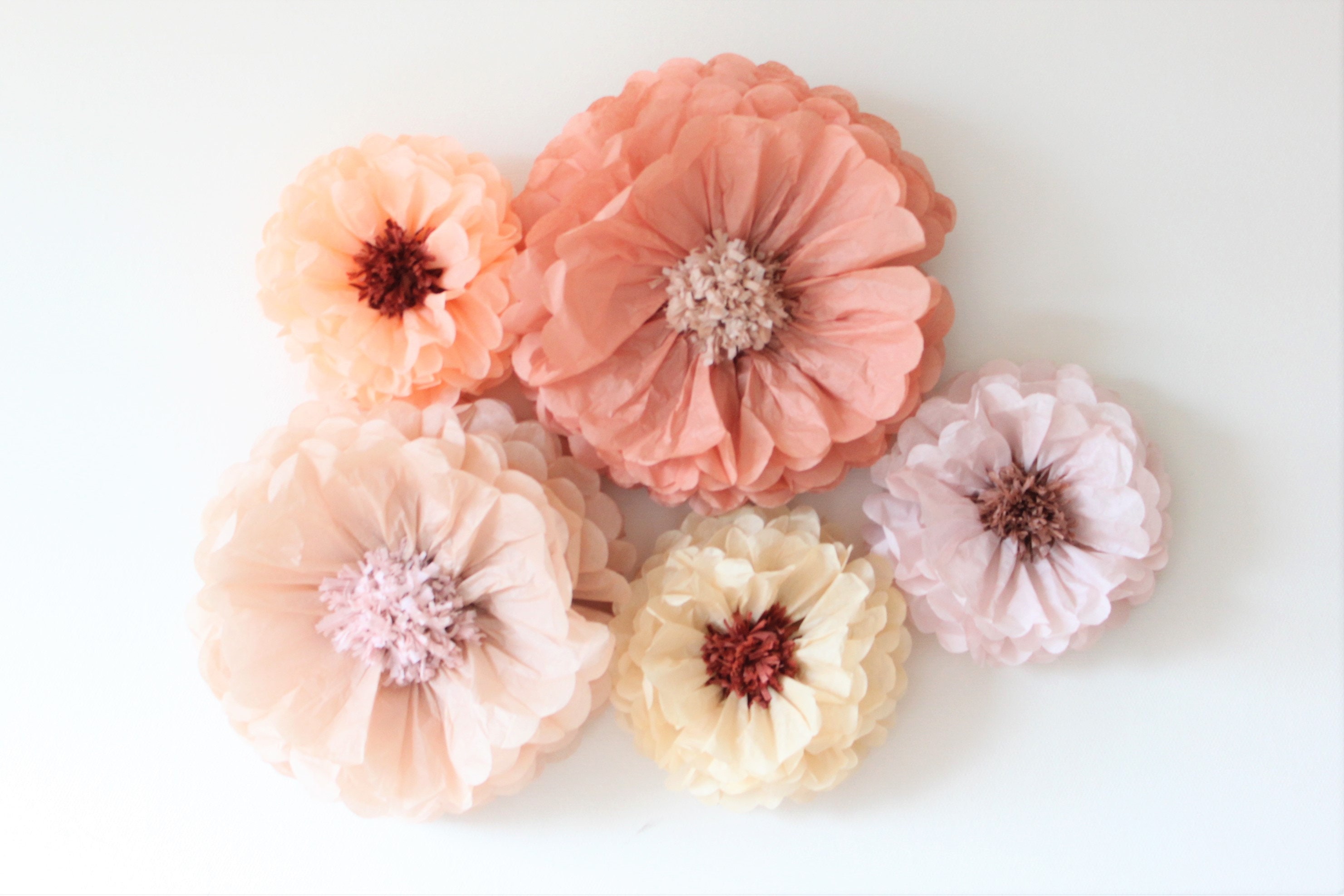 Oversized and Large Size Paper Flowers 7 Pieces. Kids Room - Etsy