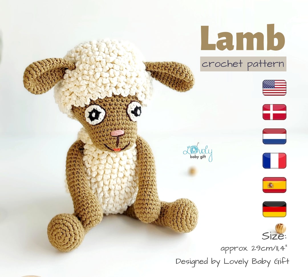 Crochet Pattern: Lamb, Sheep Amigurumi Animal Tutorial - Etsy