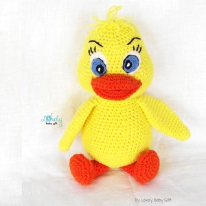Duck Crochet Pattern - Plush Amigurumi Animal Instant Download Tutorial ...