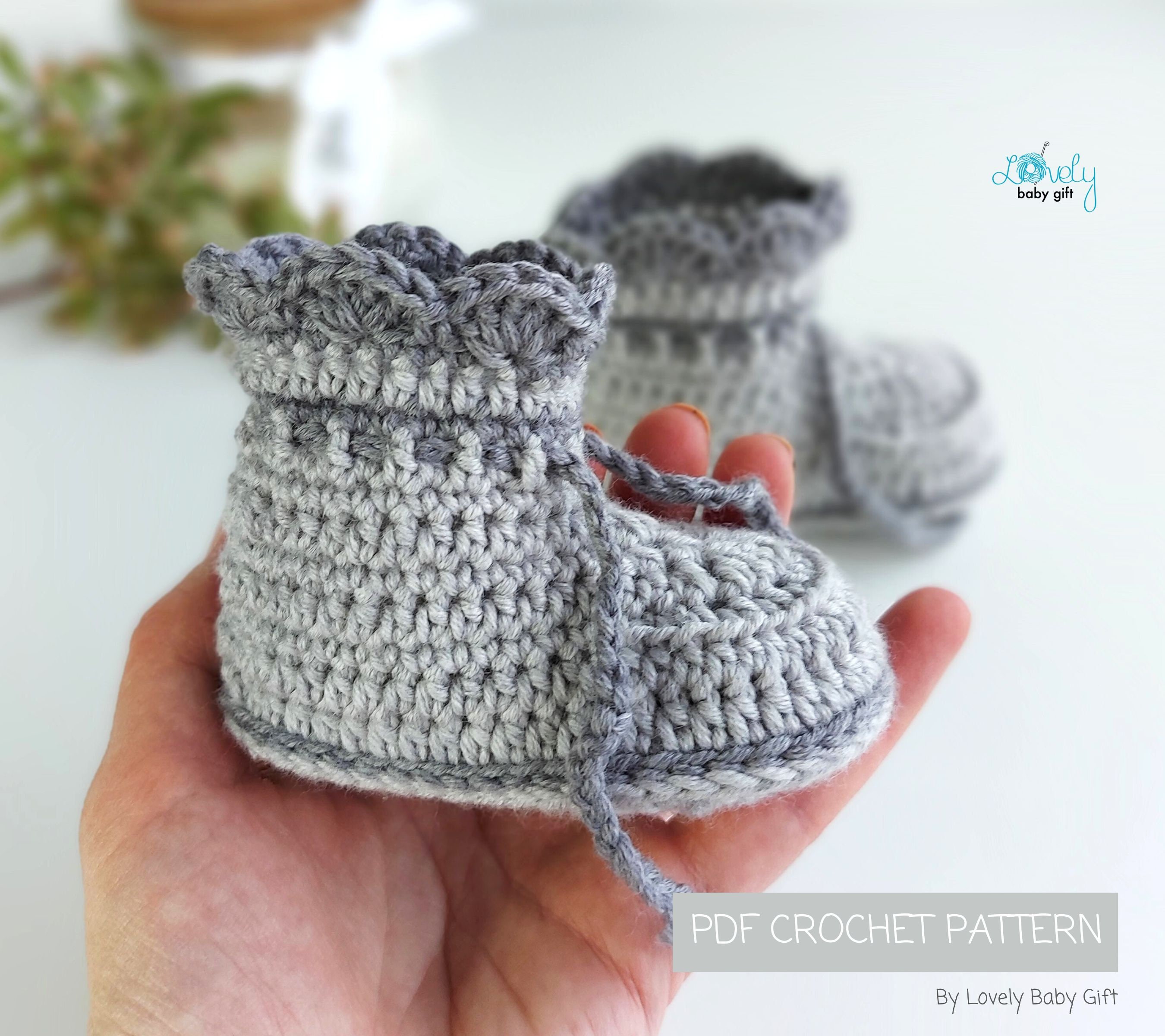 Baby Booties Crochet Pattern, Baby Boots, Baby Girl Boy Shoes, Baby ...