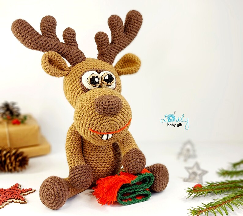 Christmas Crochet Reindeer Pattern Amigurumi Pattern Crochet - Etsy