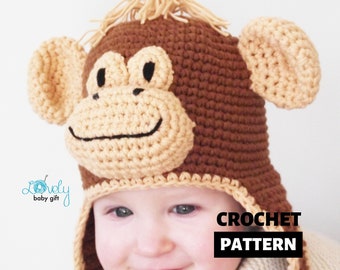 Monkey Hat Pattern | Etsy