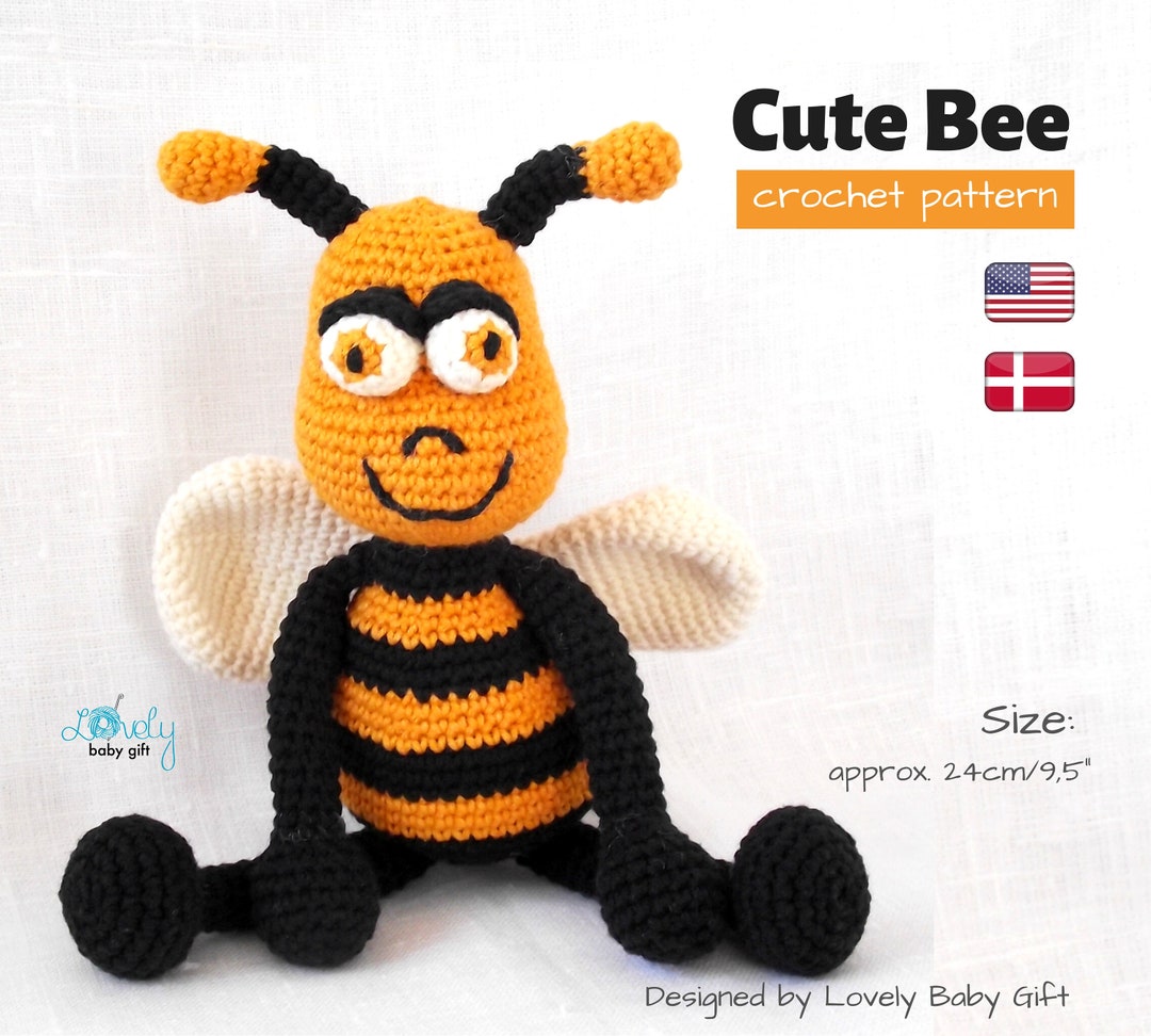 Amigurumi Crochet Pattern: Honey Bee Stuffed Toy Tutorial in PDF - Etsy