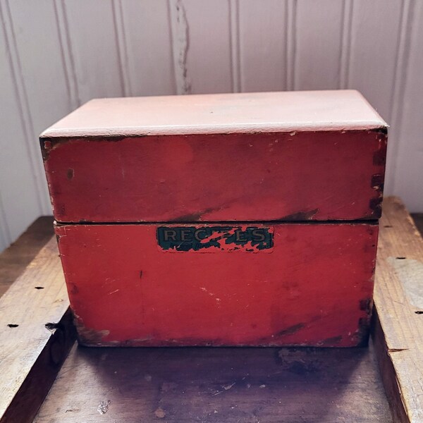 Painted Recipe Box - Etsy
