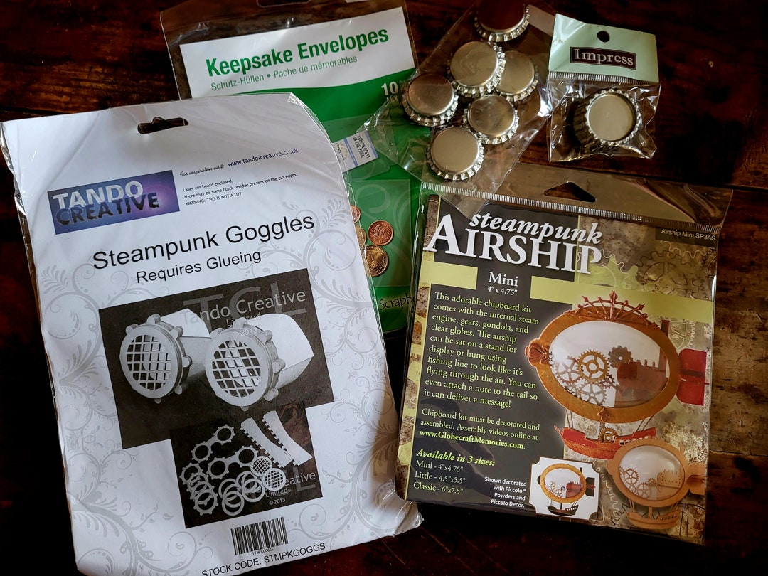 Steampunk Crafting Kit Airship Goggles Craft Supply - Etsy