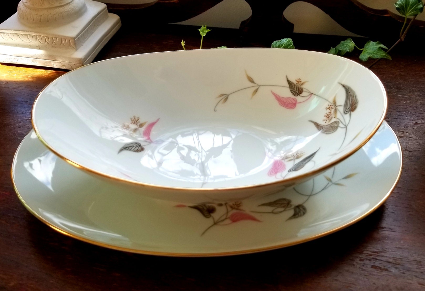 Vintage Noritake China Arden pattern 5603 Oval Serving Platter Oval ...