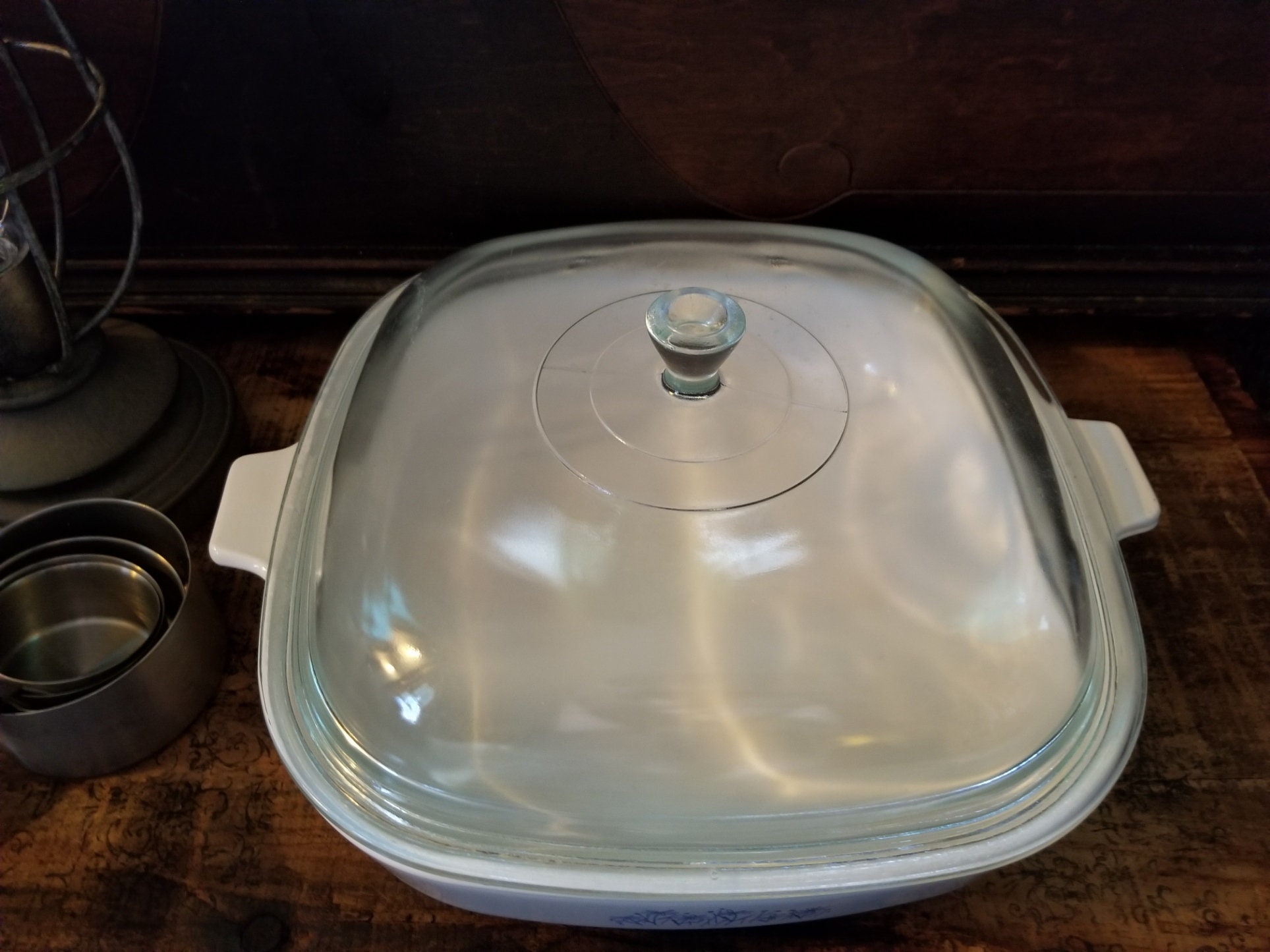 Corning Ware made for Sears Browning Dish Cornflower blue Casserole ...