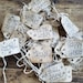 Primitive Harvest Hang Tags, Rustic Fall Decor (set of 25) - Etsy
