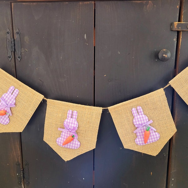 Spring Burlap Banner - Etsy