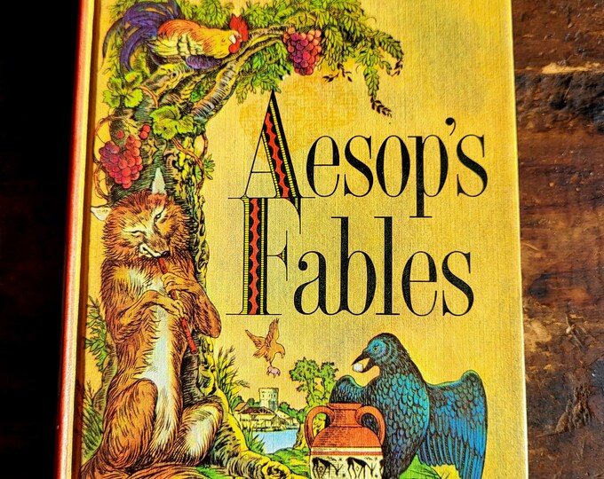 Vintage Childrens Book Aesops Fables Cpmpanion Library Hardcover - Etsy