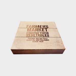 Wall Sign Rustic Farmhouse Farmers Market Home Decor - Etsy