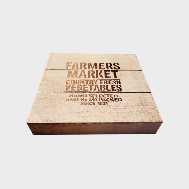 Wall Sign Rustic Farmhouse Farmers Market Home Decor - Etsy