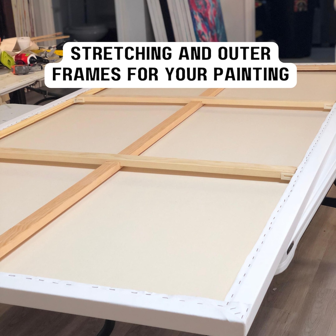 Stretching and Framing Service for Purchased Artwork - Etsy