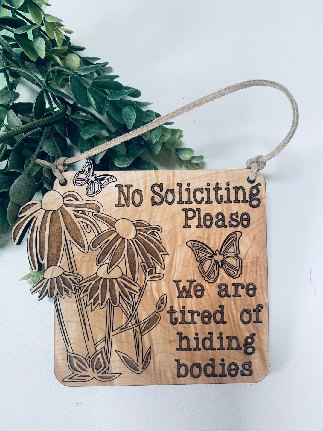 No Soliciting MINI Sign - Funny No Soliciting Sign - Etsy