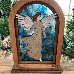 Wooden Angel Arch Mantle Decor - Traditional Christmas Decor ...